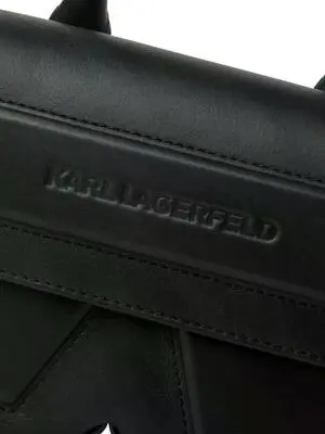 Karl Lagerfeld Ikon K Leather Tote - Black