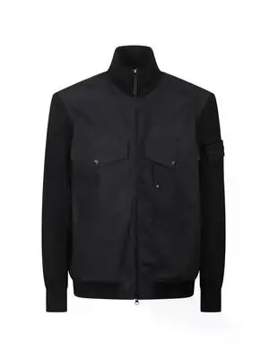 Stone Island Flap-pocket Panelled Jacket - Black
