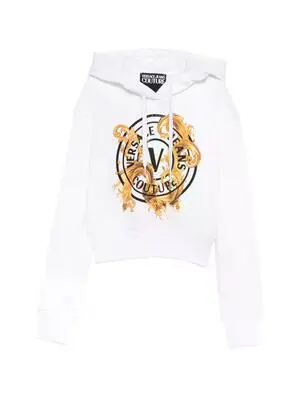Versace Logo-print Hoodie - White