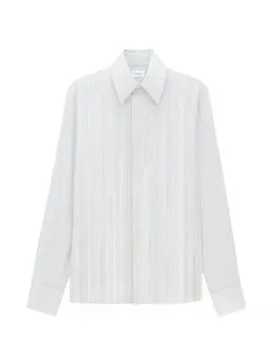 Saint Laurent Cassandre Pencil-stripe Shirt