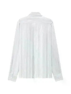 Saint Laurent Cassandre Pencil-stripe Shirt