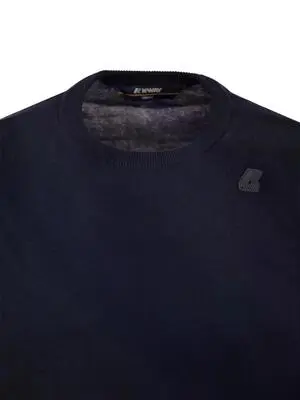 K-WAY Crewneck Sweatshirt With Logo - Blue