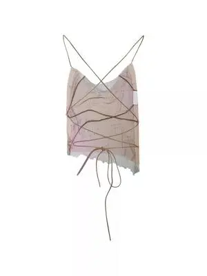 POSTER GIRL Rhinestone-embellished Top