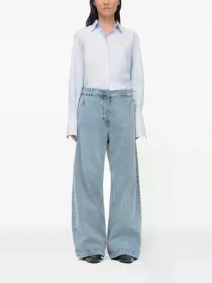 Another Tomorrow Wide-leg Jeans - Blue