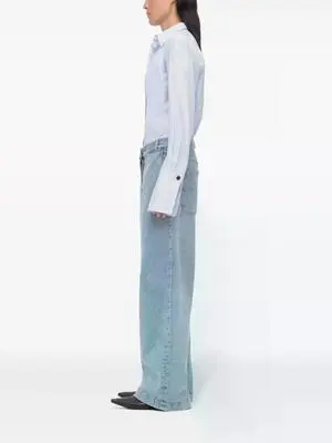 Another Tomorrow Wide-leg Jeans - Blue