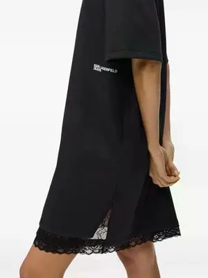 Karl Lagerfeld Lace-hem Mini Dress