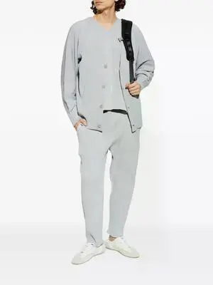 Issey Miyake Pleated Button Cardigan - Grey