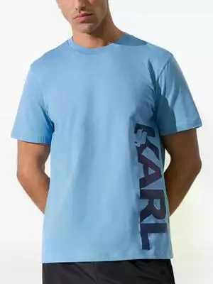 Karl Lagerfeld Logo Beach T-shirt - Blue