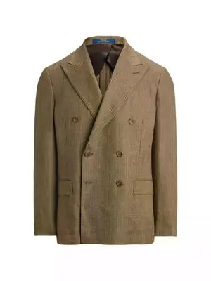 Polo Ralph Lauren Glen-plaid Double-breasted Blazer - Neutrals