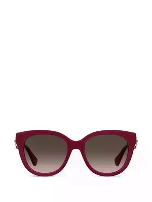 Moschino Square-buckle Sunglasses - Red