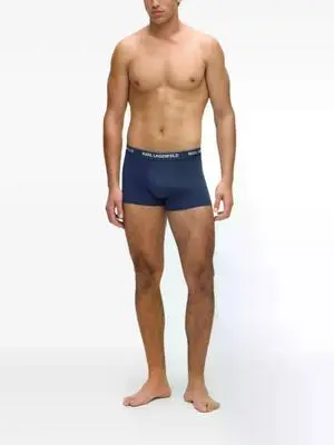 Karl Lagerfeld Logo-waistband Boxers - Blue