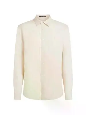 Karl Lagerfeld Monogram Linen Shirt - Neutrals
