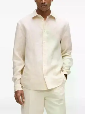 Karl Lagerfeld Monogram Linen Shirt - Neutrals