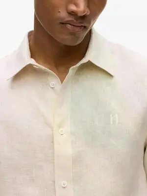 Karl Lagerfeld Monogram Linen Shirt - Neutrals
