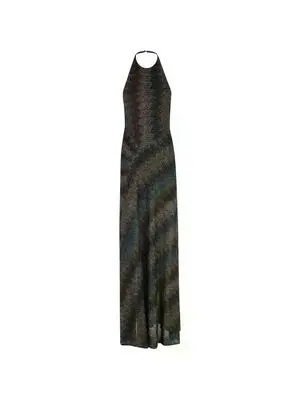 Missoni Halter Neck Snake-print Maxi Dress