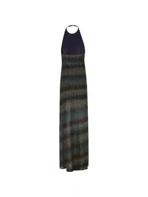 Missoni Halter Neck Snake-print Maxi Dress