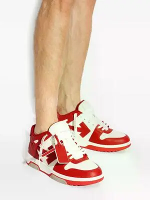 Off-White Out Of Office Arrow-detail Sneakers - Red