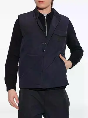 Moncler Buttoned Pocket Gilet - Blue