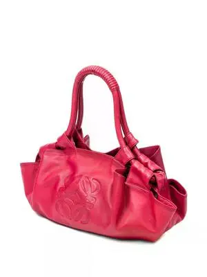 Loewe Embossed Leather Handbag