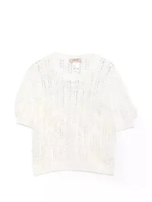 TWINSET Fringed Knitwear - White