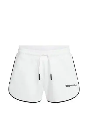 Karl Lagerfeld Logo-detail Shorts - White