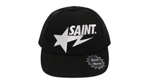A BATHING APE X Saint Mxxxxxx Saint Sta Cap - Black
