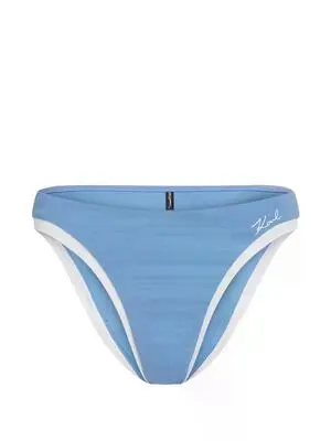 Karl Lagerfeld Signature Bikini Bottom - Blue
