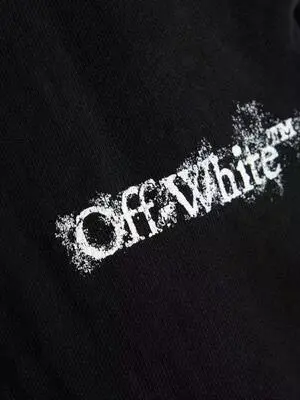 Off-White Logo Drawstring Track Shorts - Black