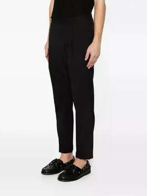 BRIGLIA 1949 Pleated Cuffed Trousers - Black
