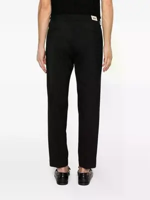 BRIGLIA 1949 Pleated Cuffed Trousers - Black
