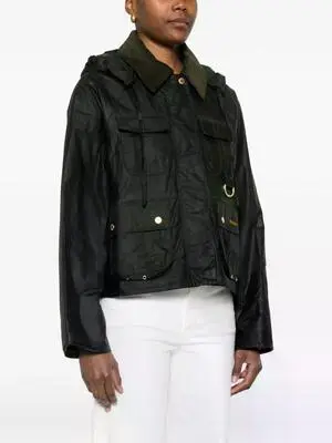 Barbour Liza Wax Zip-up Hooded Jacket