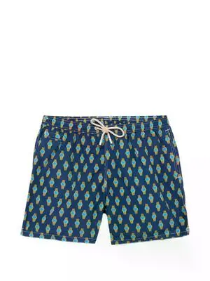 MC2 SAINT BARTH Micro Fantasy Swim Shorts - Blue