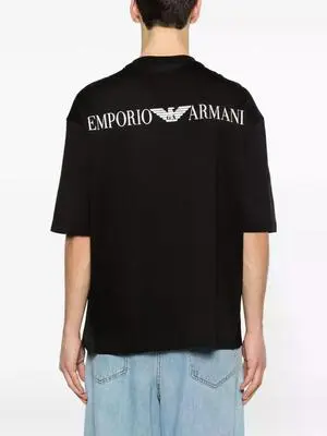 Emporio Armani Logo-print T-shirt - Black