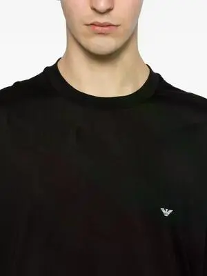 Emporio Armani Logo-print T-shirt - Black