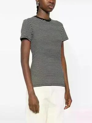 NILI LOTAN Striped T-shirt - Black
