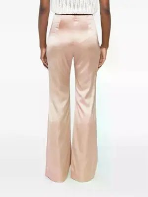 Pinko Pinolo Satin Flared Trousers - Pink