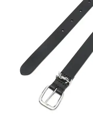 Saint Laurent Logo-plaque Belt