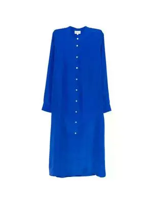 P.a.r.o.s.h Button-front Midi Dress - Blue