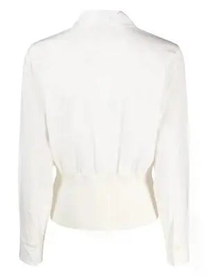 Max Mara Ribbed-trim Long-sleeve Shirt