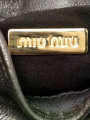 Miu Miu Mini Metallic Matelasse Coffer Bag Charm Key Holder