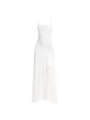 Significant Other Nessa Halter Textured Dress - White