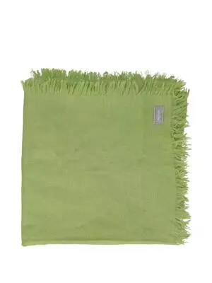 Agnona Fringed Scarf - Green