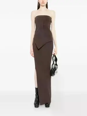 Rick Owens Asymmetric Bustier Dress