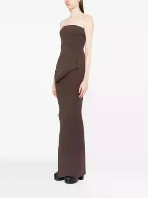 Rick Owens Asymmetric Bustier Dress