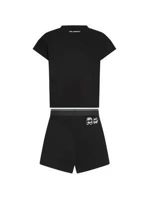 Karl Lagerfeld Ikon Short Pyjama Set - Black