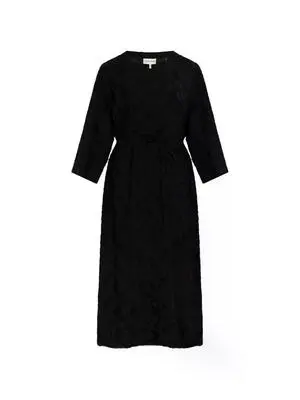 Munthe A-line Dress With Embossed Floral Pattern