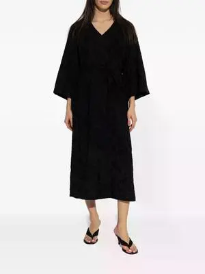 Munthe A-line Dress With Embossed Floral Pattern