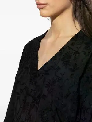 Munthe A-line Dress With Embossed Floral Pattern