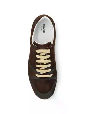 Moschino Low-top Panelled Sneakers - Brown