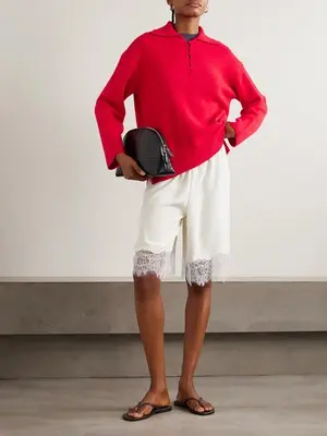 LA LIGNE Orson Cashmere Polo Sweater